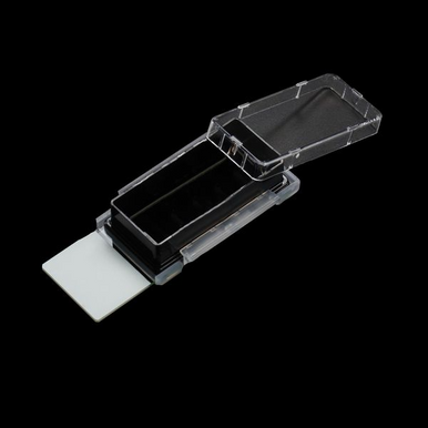 Nest Cell Culture Chamber Slides, 1 well w/glass slide, Black, 9.40 cm2 ...