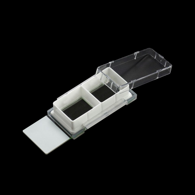 Nest Cell Culture Chamber Slides, 2 well w/glass slide, White, 4.55 cm2 ...