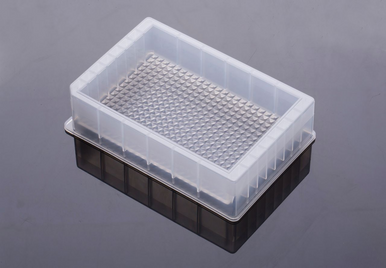 Reservoir microplates without lids, single well, 384 troughs, low ...