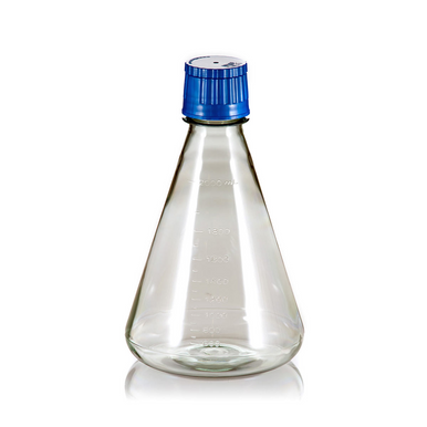 2000mL Erlenmeyer Flask, Polycarbonate, Flat Bottom, Vented and Sealed ...