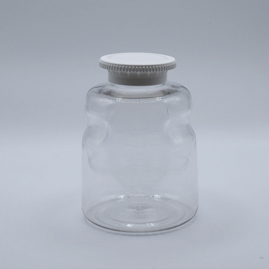 500mL Round Media Storage Bottle, Polystyrene, Easy Grip Cap, Sterile ...