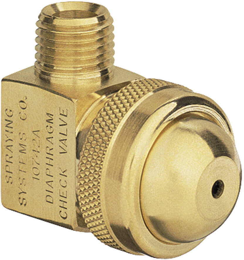 TeeJet 10742A-1/8-VI 1/8" FPT ChemSaver Diaphragm Check Valve