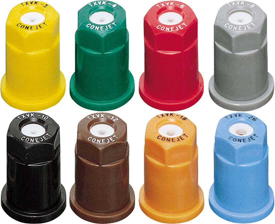 ConeJet VisiFlo Hollow Cone Spray Tip Nozzles | TX-VK TeeJet