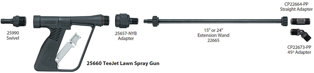 25660 TeeJet | Poly Lawn Spray Gun with 3/4" FPT