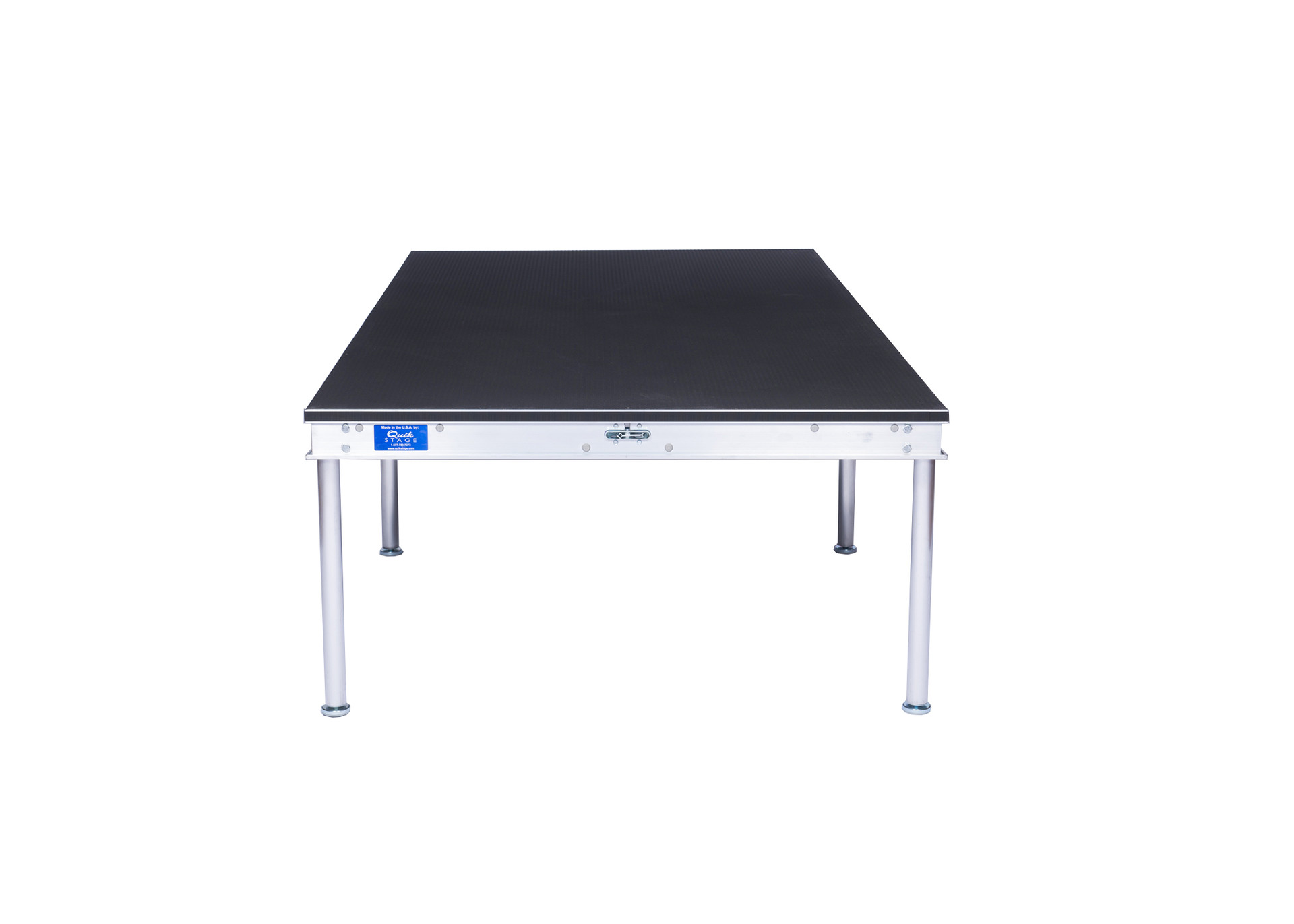 4 ft x 8 ft Portable Stage Package, using 4 x 4 decks, with black ...