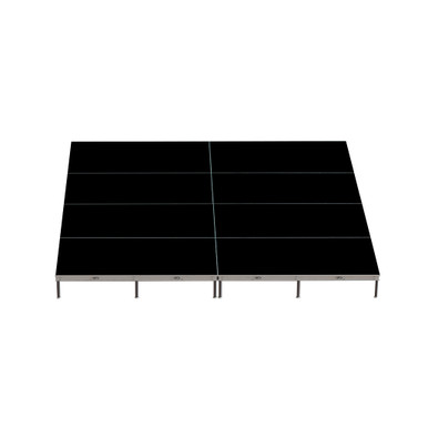 Quik Stage High Quality 16 ft x 16 ft Portable Stage Package with Black ...