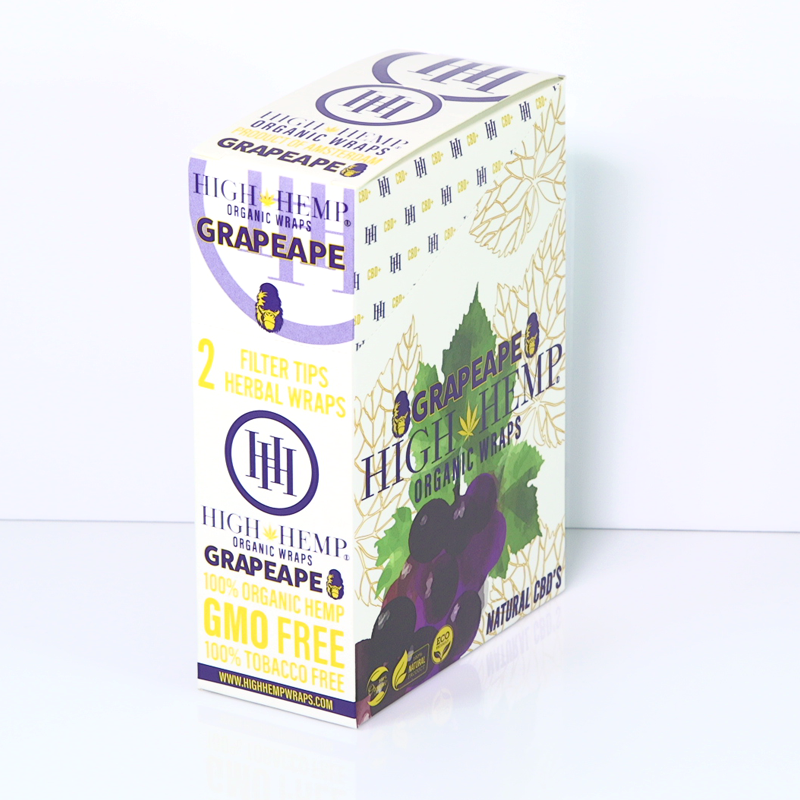 High Hemp Wraps Organic Grapeape | LuvBuds | Wholesale Dispensary Supplies