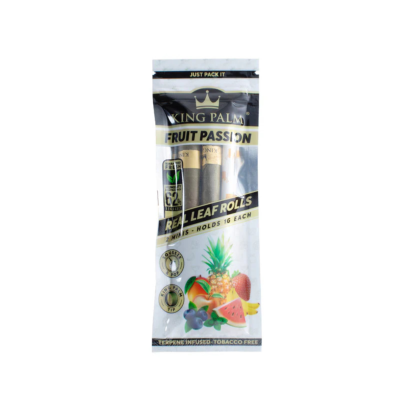 King Palm - 20pk Fruit Passion, MINI, 2ct, Retail Display