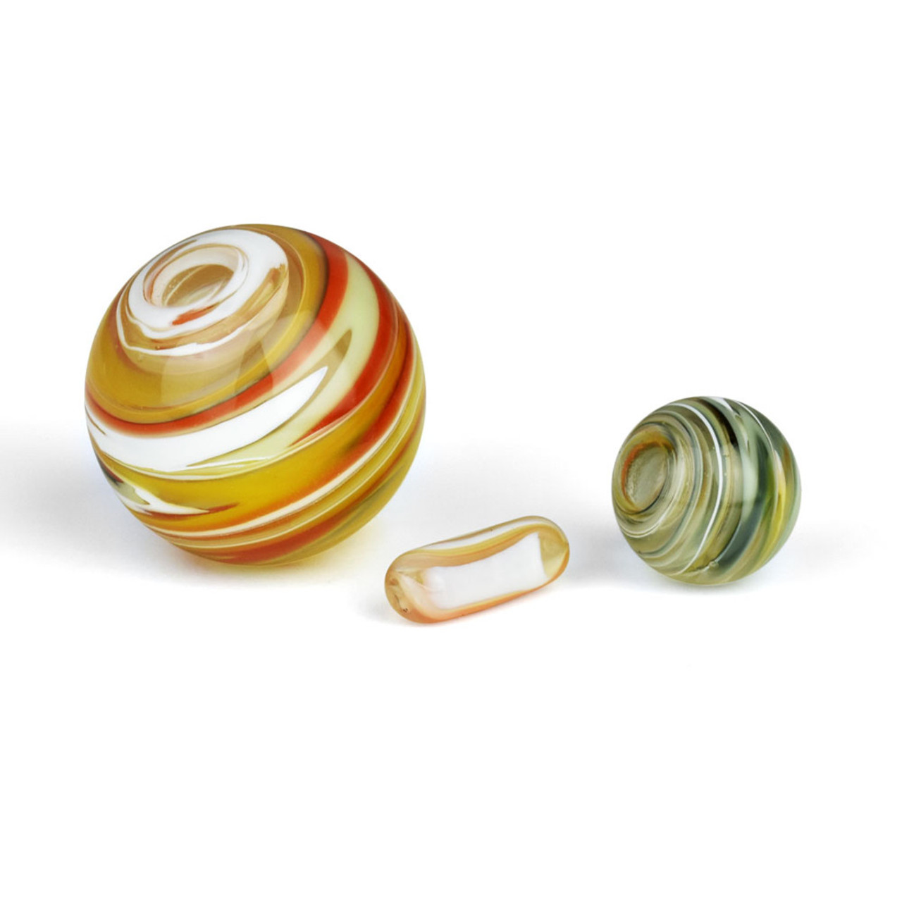 Pulsar Terp Slurper Planetary Swirl 3pc Marble Set Assorted Colors