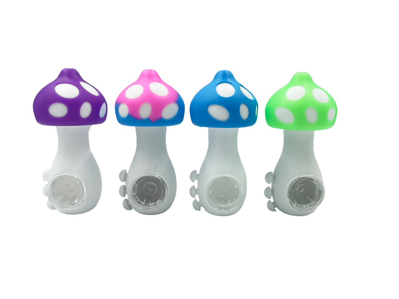 45 Sireel Silicone Mushroom Pipe Assorted Colors