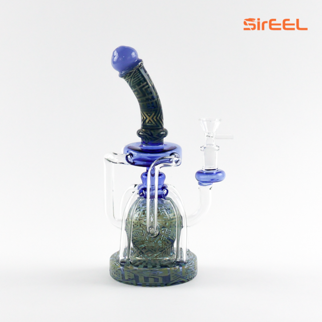 Sireel 10 Etched 7x Recycler Rig Assorted Colors May Vary