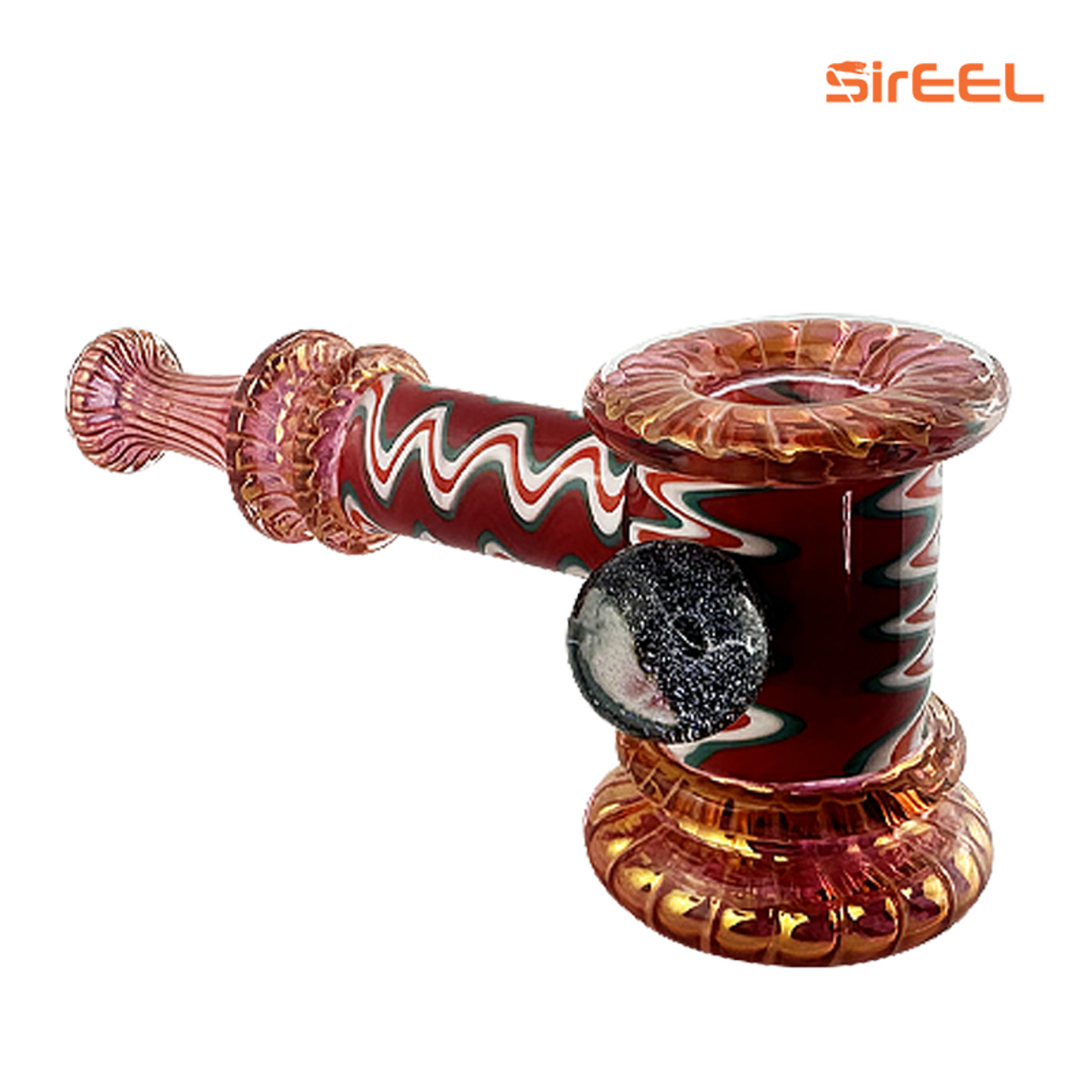 Sireel 6 Fumed Wig Wag Marbles Hammer Bubbler Assorted Colors May Vary