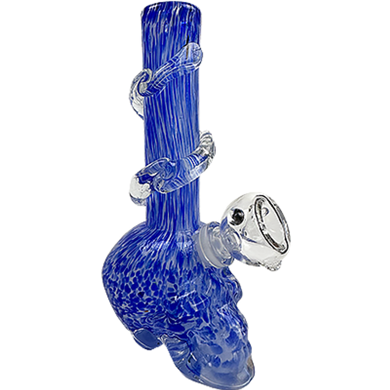 Luvbuds 7 Soft Glass Skull Water Pipe Assorted Colors May Vary