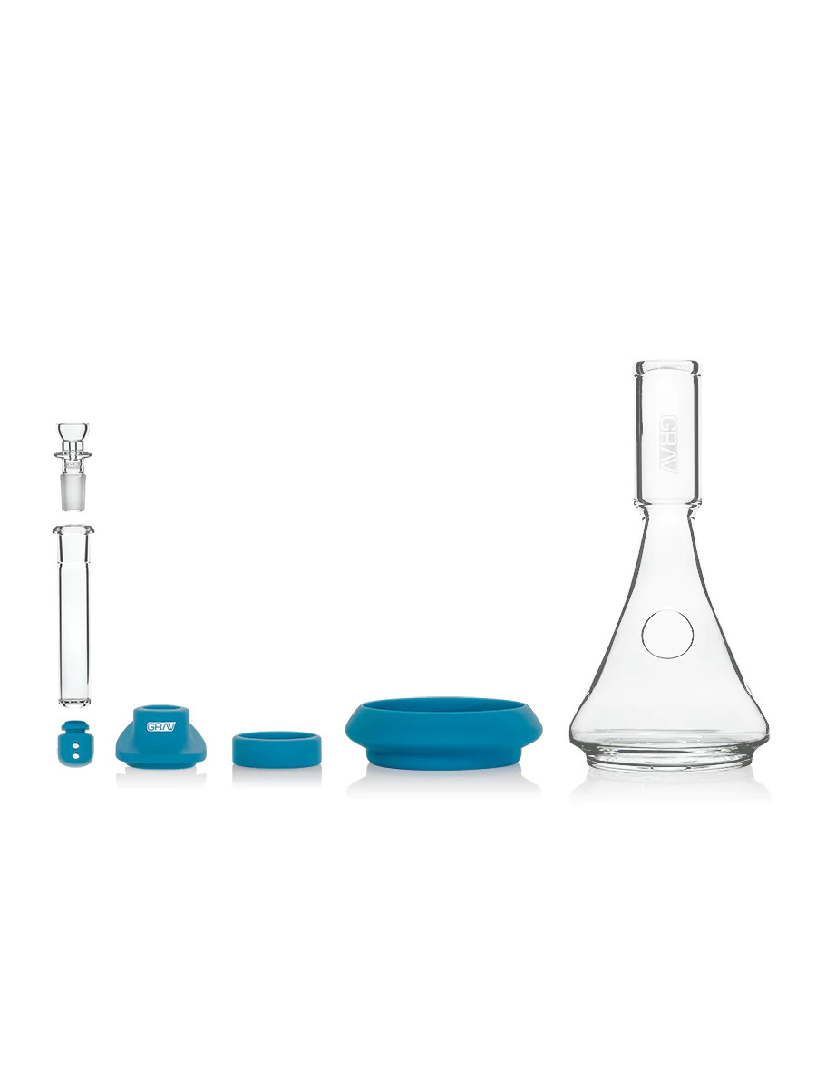 GRAV Deco Beaker In Silicone - Black