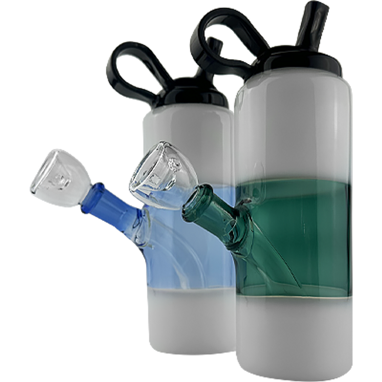 7 Water Bottle Bong Assorted Colors