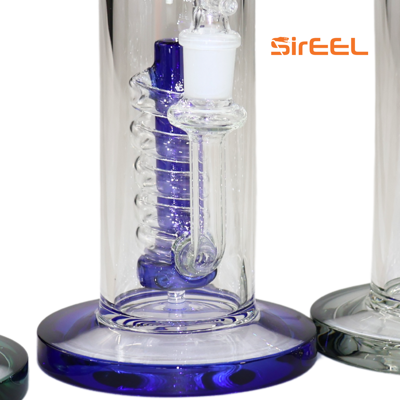 Sireel 10 Spiral Shower Perc Bong With Flower Bowl Assorted Colors