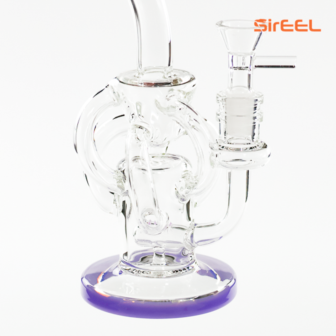 8 Sireel Serenitycycler Bong With Flower Bowl Assorted Colors