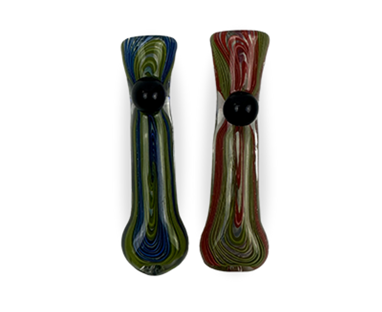 3 Wig Wag Chillum With Knocker Assorted Colors