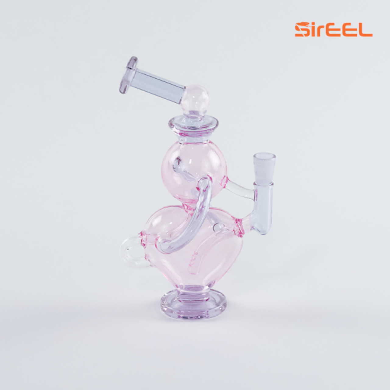 Sireel 7 Love Loop Recycler Water Pipe With Bowl Assorted Lovely Colors