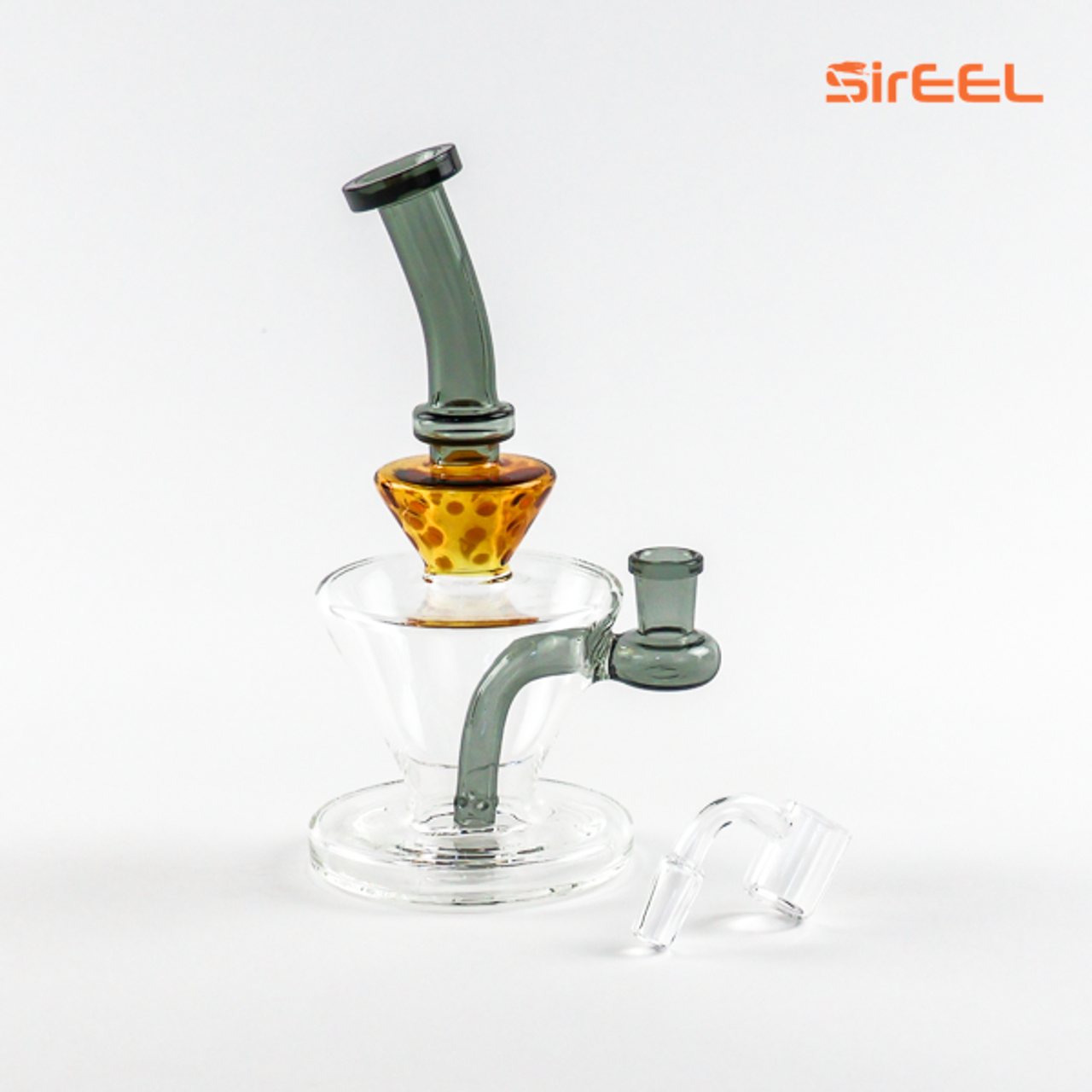 7 Sireel Honeycomb Dab Rig Assorted Colors Comes With Banger