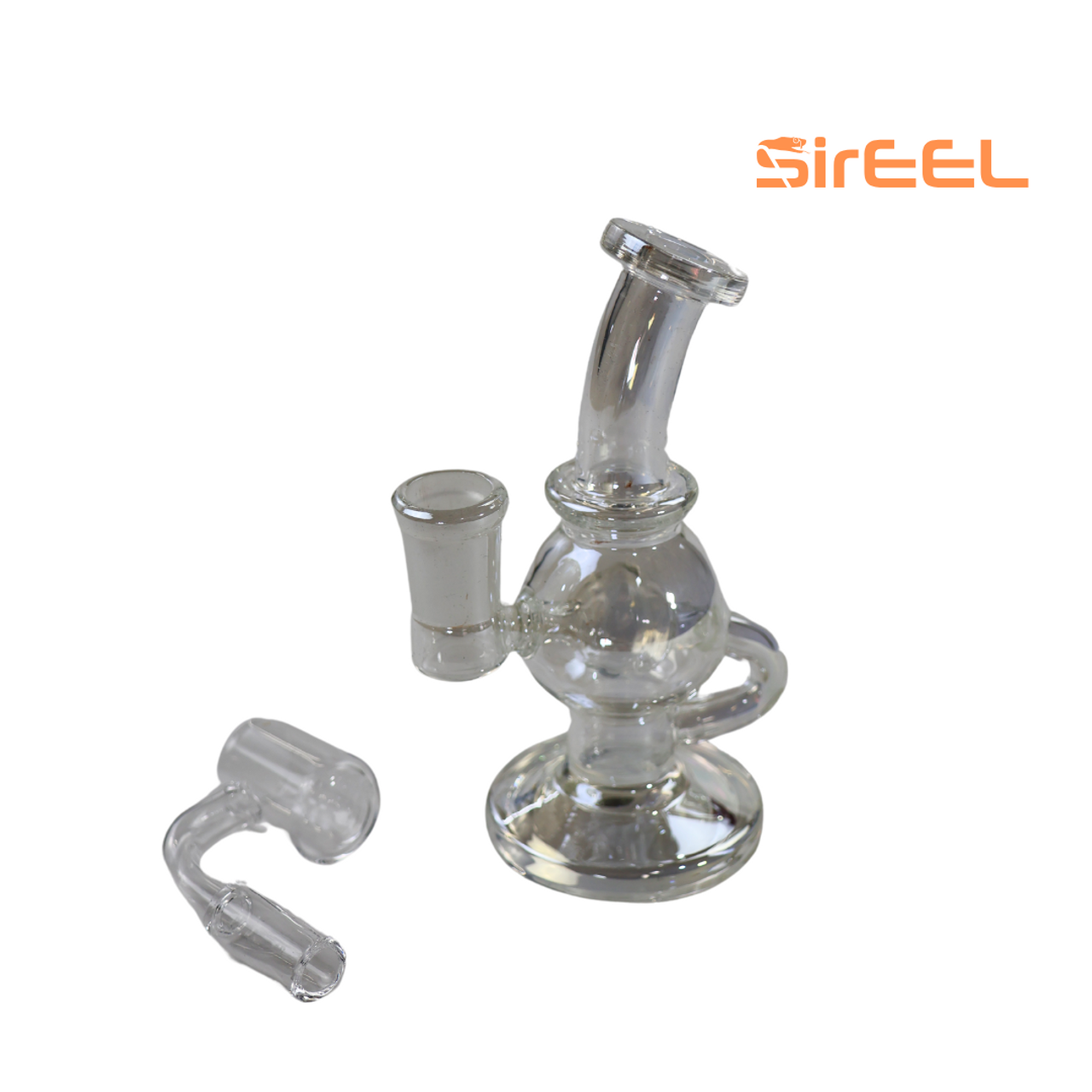 Sireel 5 Dyson Sphere Iridized Ball Rig Bong With Banger Assorted