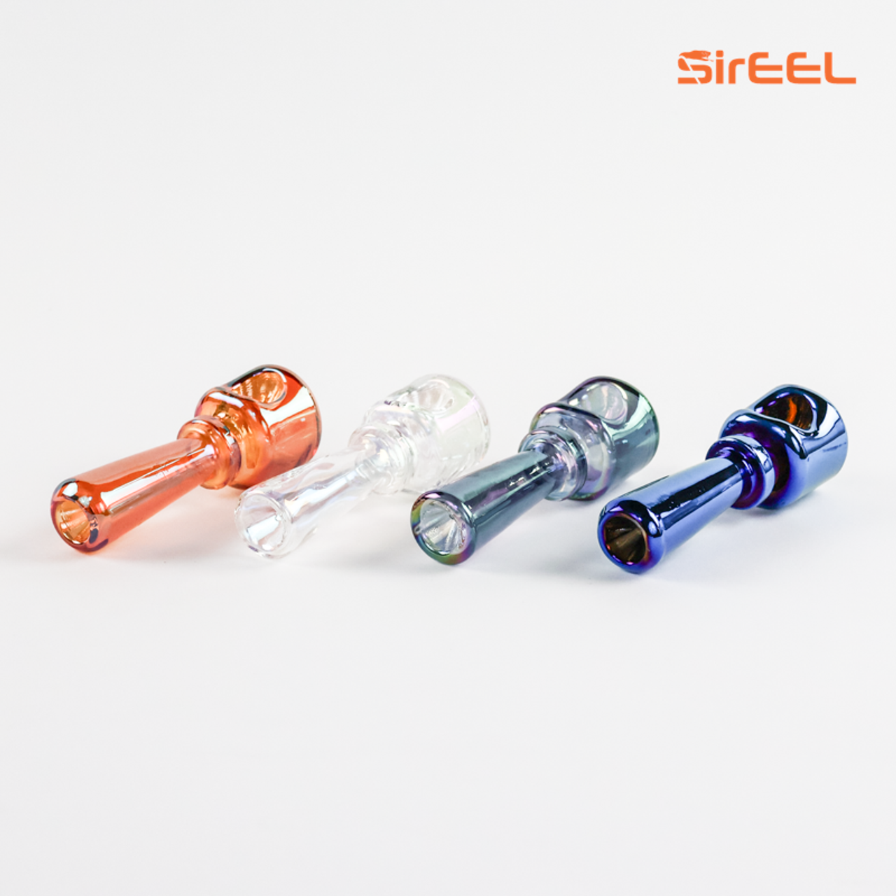 Sireel 45 Iridized Stacked Geometric Hand Pipe Assorted Colors May