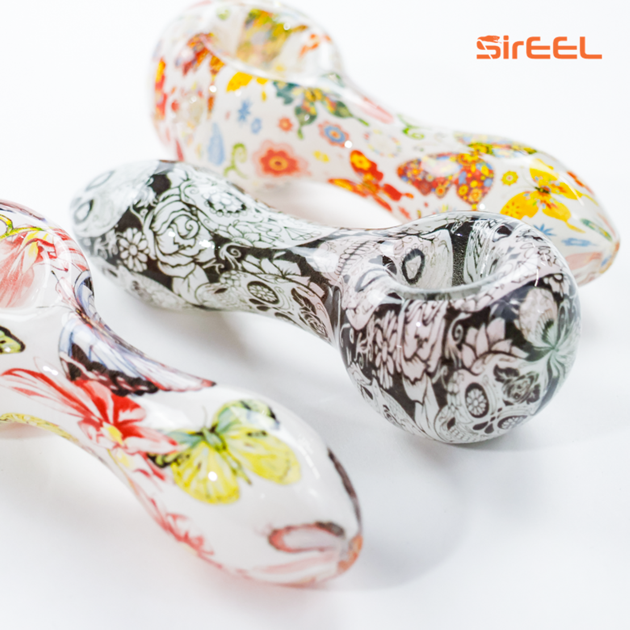 Sireel 4 Image Transfer Spoon Pipe Assorted Colors
