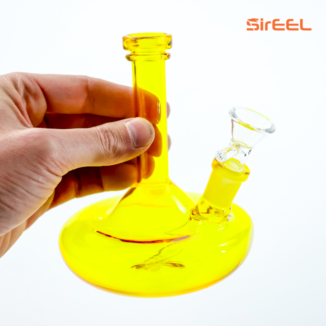 Sireel 6 Wide Base Beaker Ufo Bong With Flower Bowl Assorted Colors