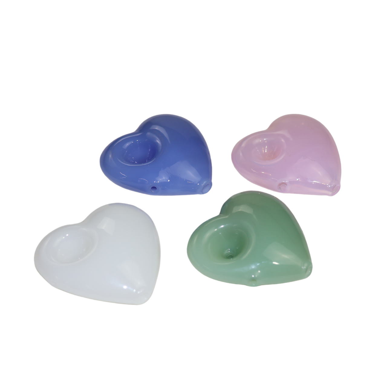 Sireel 3 Heart Pebble Hand Pipe Assorted Colors