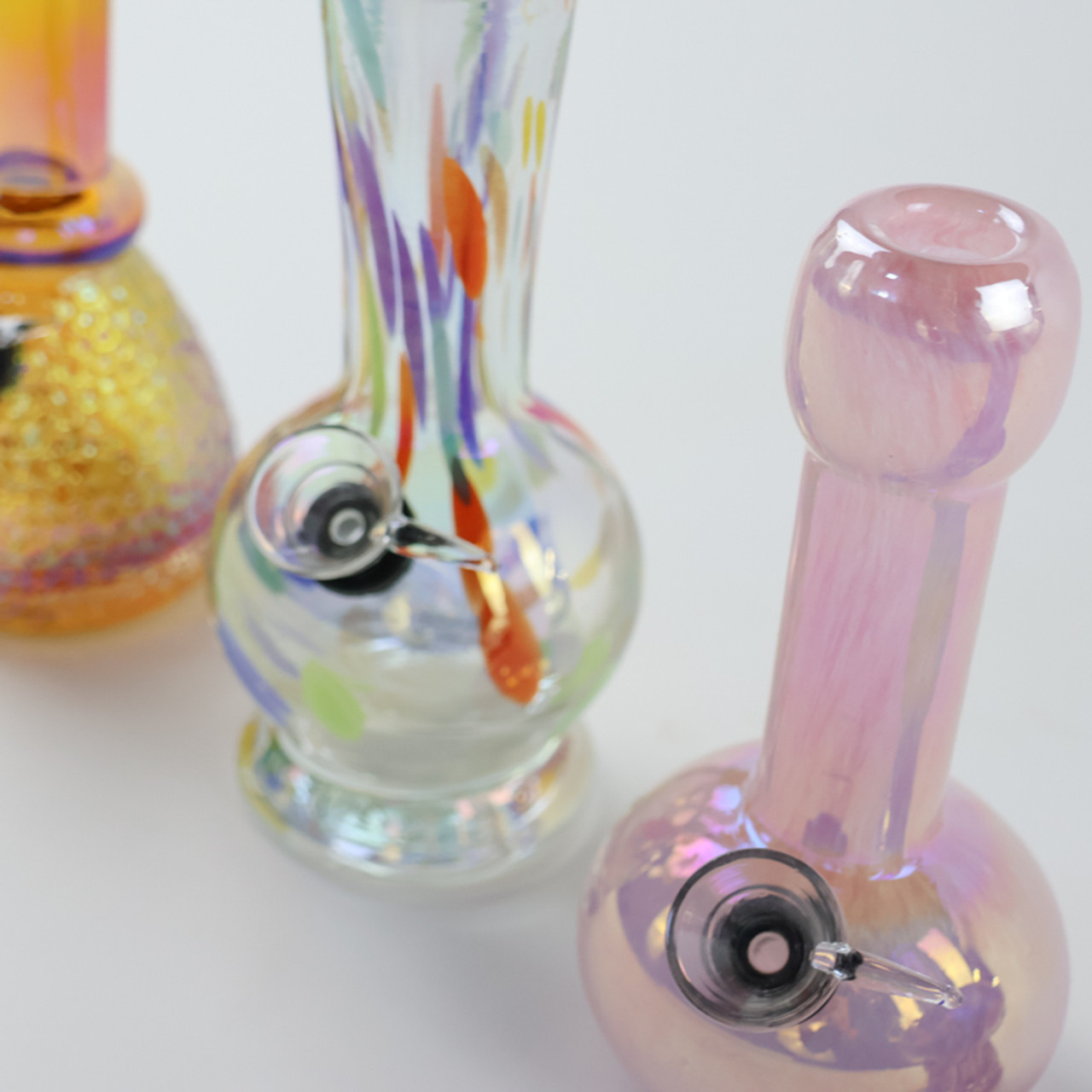 Luvbuds 6 Soft Glass Water Pipe Assorted Colors May Vary
