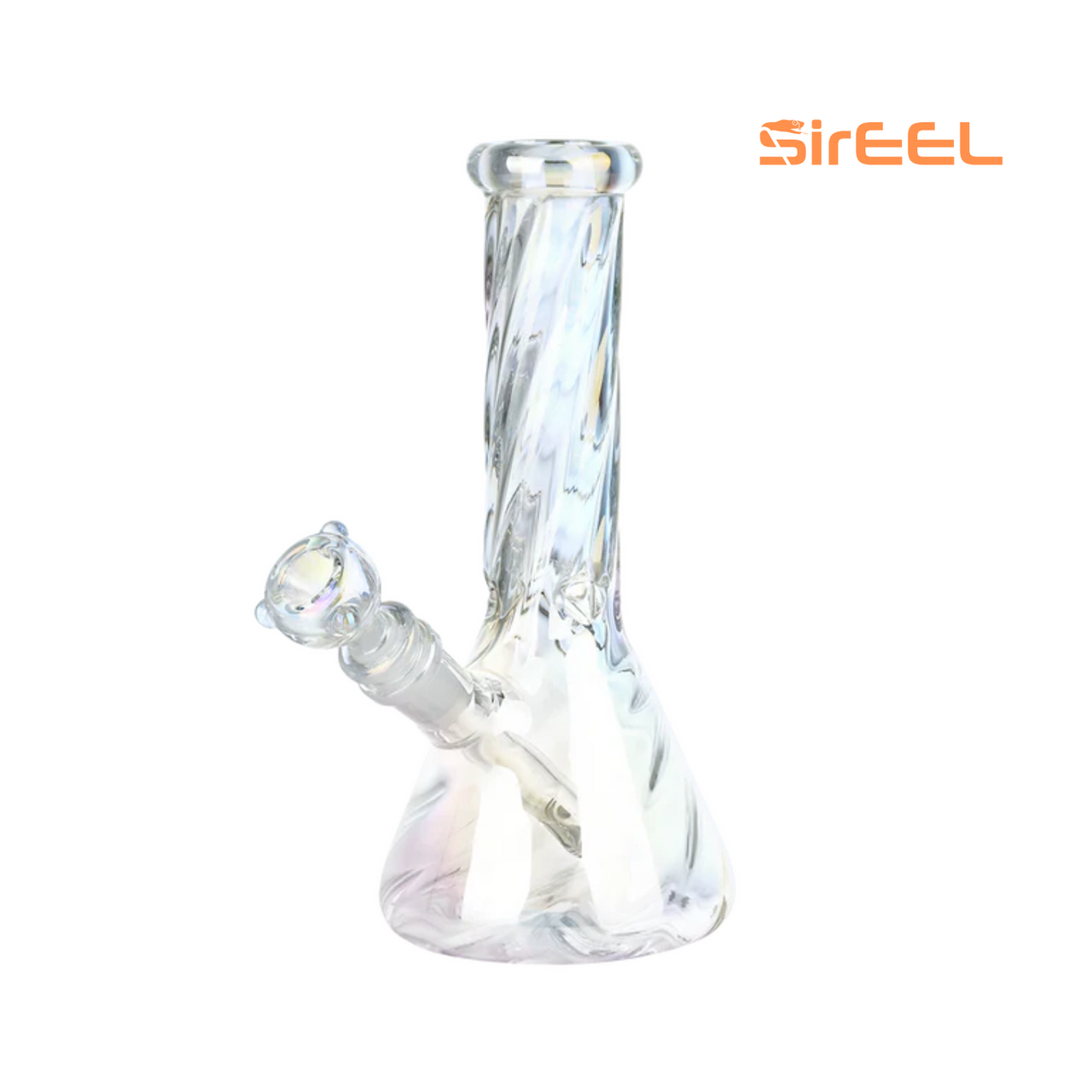 Sireel 8 Twisted Neck Beaker Bong With Flower Bowl Assorted Colors