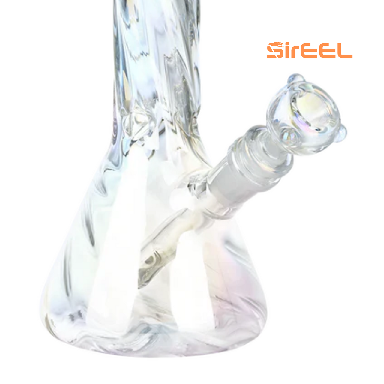Sireel 8 Twisted Neck Beaker Bong With Flower Bowl Assorted Colors