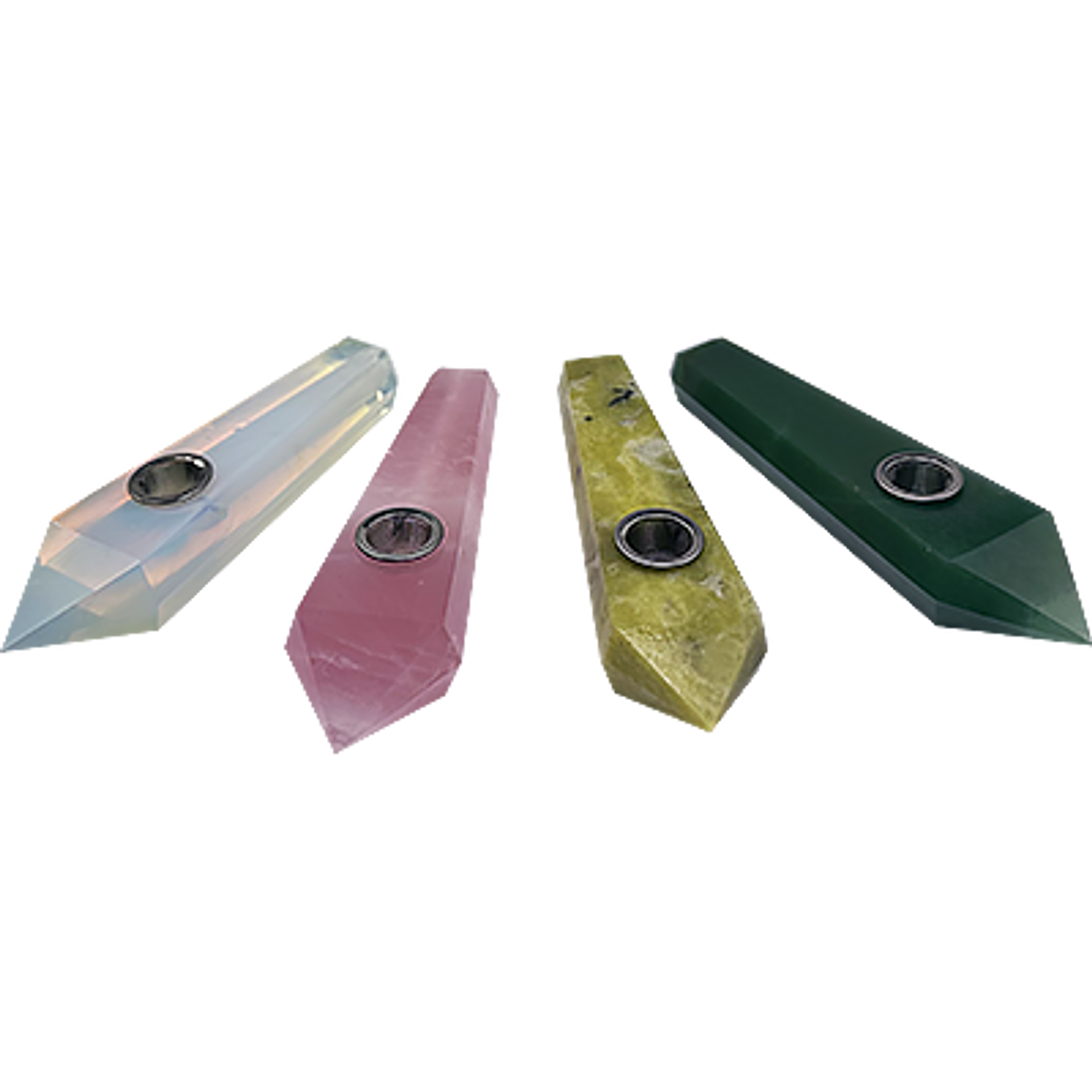 Standard Gemstone Hand Pipe | Assorted Gemstone Colors