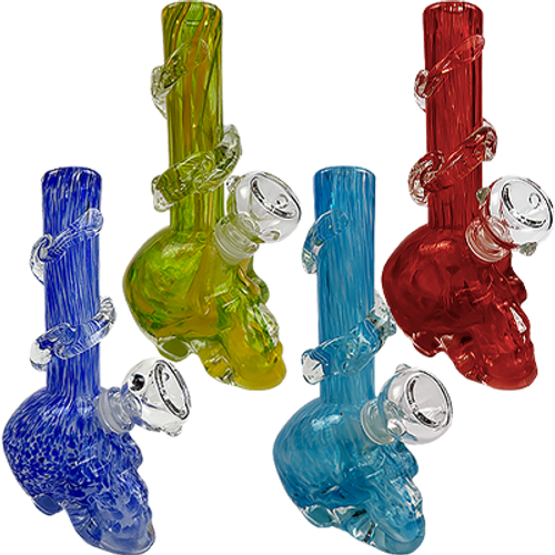 Luvbuds 12 Soft Glass Water Pipe Assorted Colors
