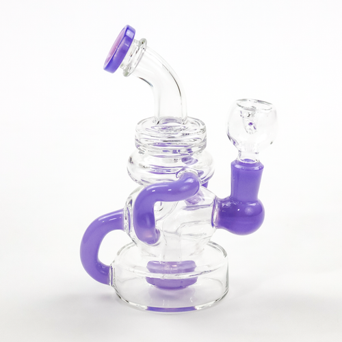 Luvbuds 6 Wrap And Rake Bent Neck Hanger Bongrig Comes With Flower