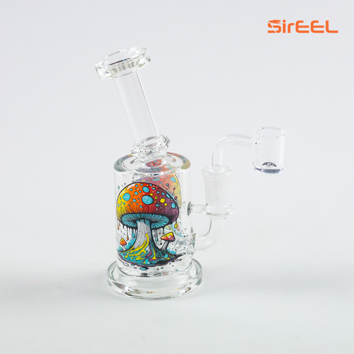 Sireel 6 Miragestone Mushroom Rig With Banger Assorted Colors May Vary