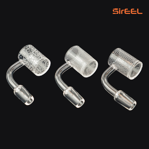 SirEEL Etched Quartz Bucket Banger | Assorted Designs | 14mm Male