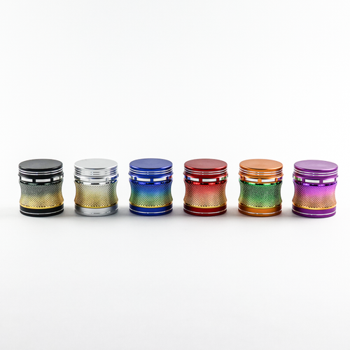 Luvbuds 63mm Zinc 4pc Grinder Assorted Gradient Colors