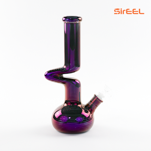 SirEEL - 14" Electroplated Zong Shaped Bong with Flower Bowl, Assorted ...