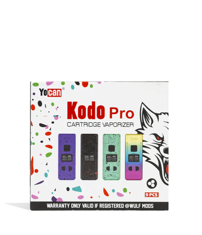 Wulf X Kodo PRO Battery by Yocan, 9 Pack Pop Display, Assorted Colors