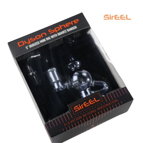SirEEL - 5" Dyson Sphere Iridized Ball Rig Bong with Banger, Assorted ...