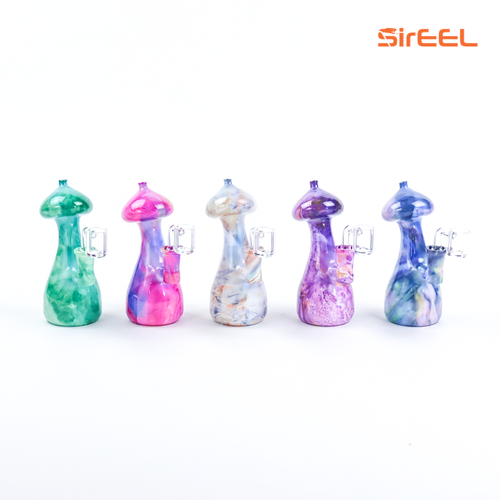 Sireel 6 Miragestone Mushroom Rig With Banger Assorted Colors May Vary