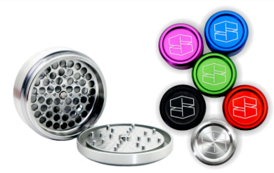 Stache - 63mm 3 Piece SLIM Grynder, Assorted Colors May Vary