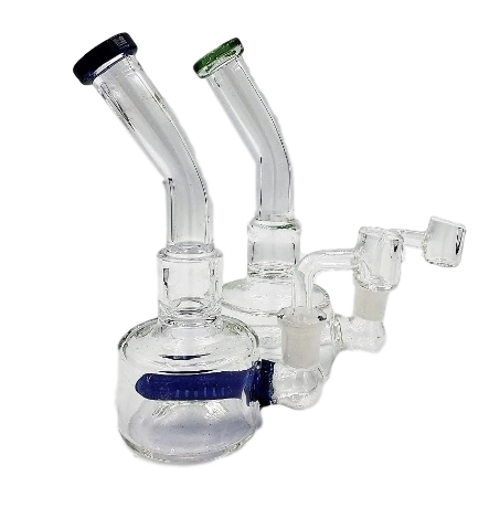 LuvBuds - 6" Inline Perc Puck Rig/Bong