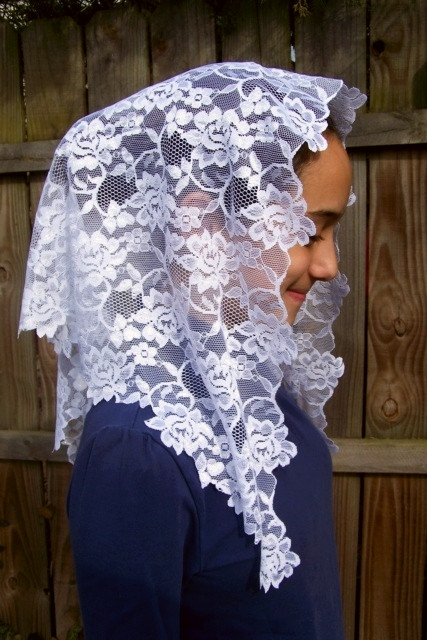 Long Floral Lace Mantillas - Veils by Lily