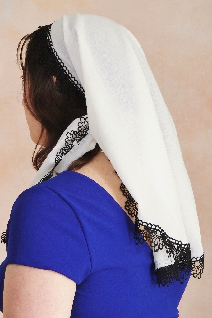 St. Bernadette Cotton Veils - Long - Veils by Lily