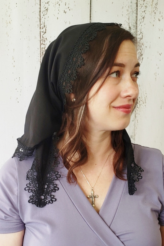 St. Bernadette Cotton Veils - Short - Veils by Lily