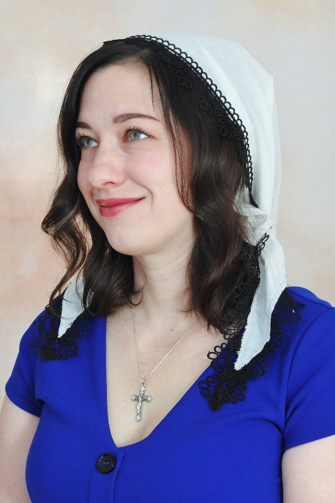 St. Bernadette Cotton Veils - Short - Veils by Lily