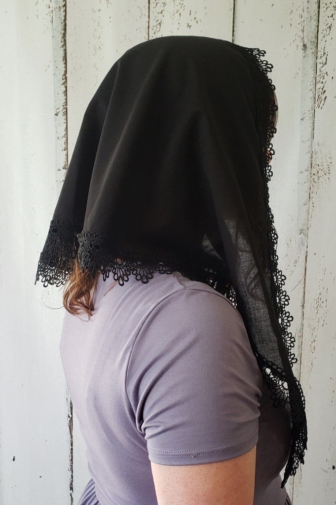 St. Bernadette Cotton Veils - Short - Veils by Lily