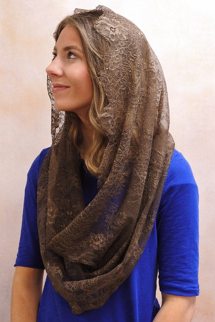 French Lace Pearl Infinity Veils - Veils by Lily